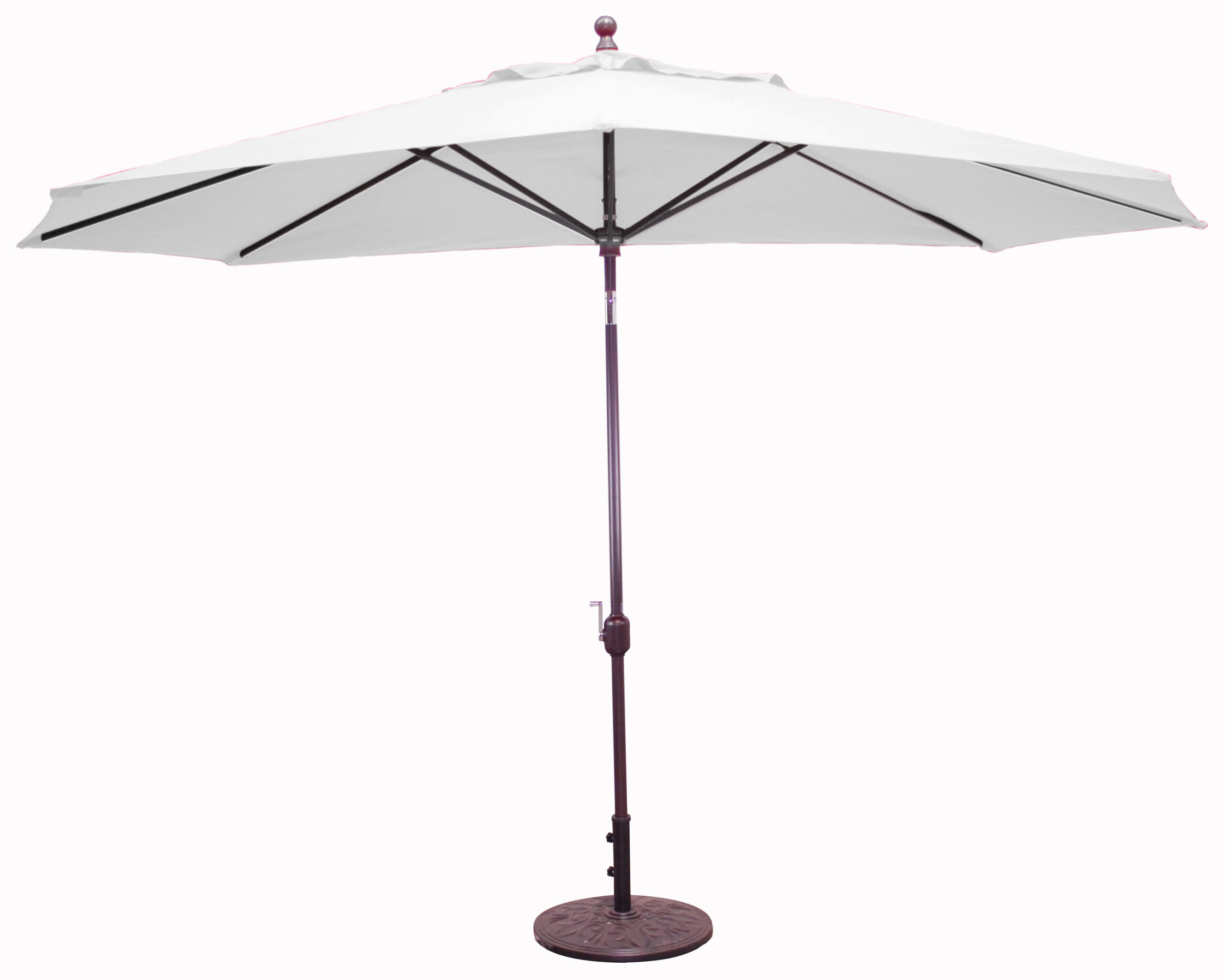 8' by 11' Deluxe Oval Auto Tilt Umbrella by Galtech - Oasis Garden ...
